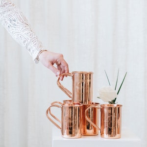 Custom Engraved Copper Moscow Mule Mug, Wedding Favors - Etsy