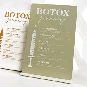 Botox Journey Acrylic Stand Sign | Aesthetics Clinic Desk Acrylic ...