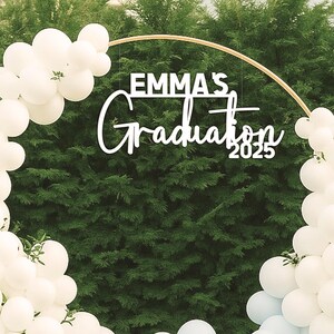 Graduation Backdrop Sign | Customised Photo Backdrop | Graduation Party ...