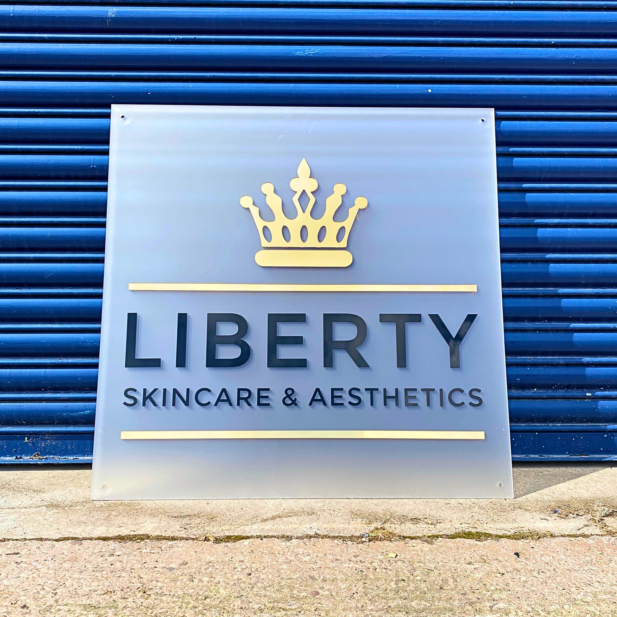 3D Acrylic Business Sign | Custom Text Wall Signage | Rectangle Logo ...