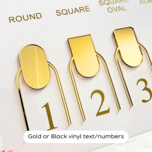 Nail Shape Display Sign | Acrylic Salon Sign | Aesthetics & Nail Care ...