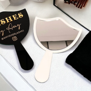 Personalised Eyelash Technician Prop | Handheld Mirror Social Media ...