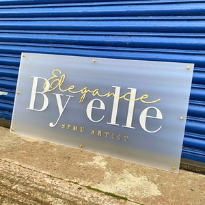 Custom Logo Stand-off Wall Sign | Professional Rectangle Business Signs ...