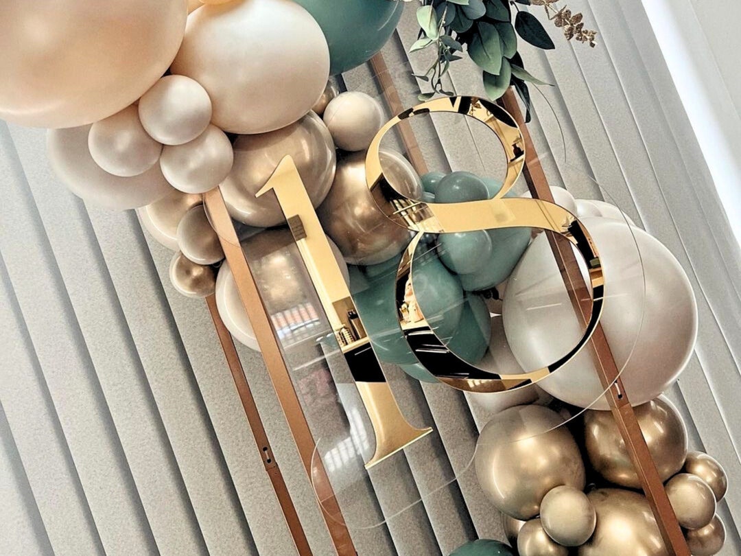 50cm Birthday Age Numbers | Large Birthday Party Event Decor | Moongate ...