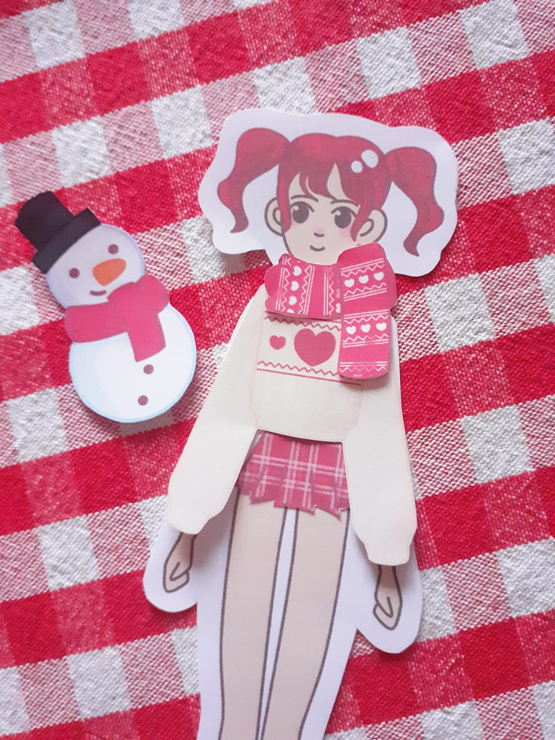 Christmas Printable Dress up Paper Doll Set, Busy Book, Digital ...