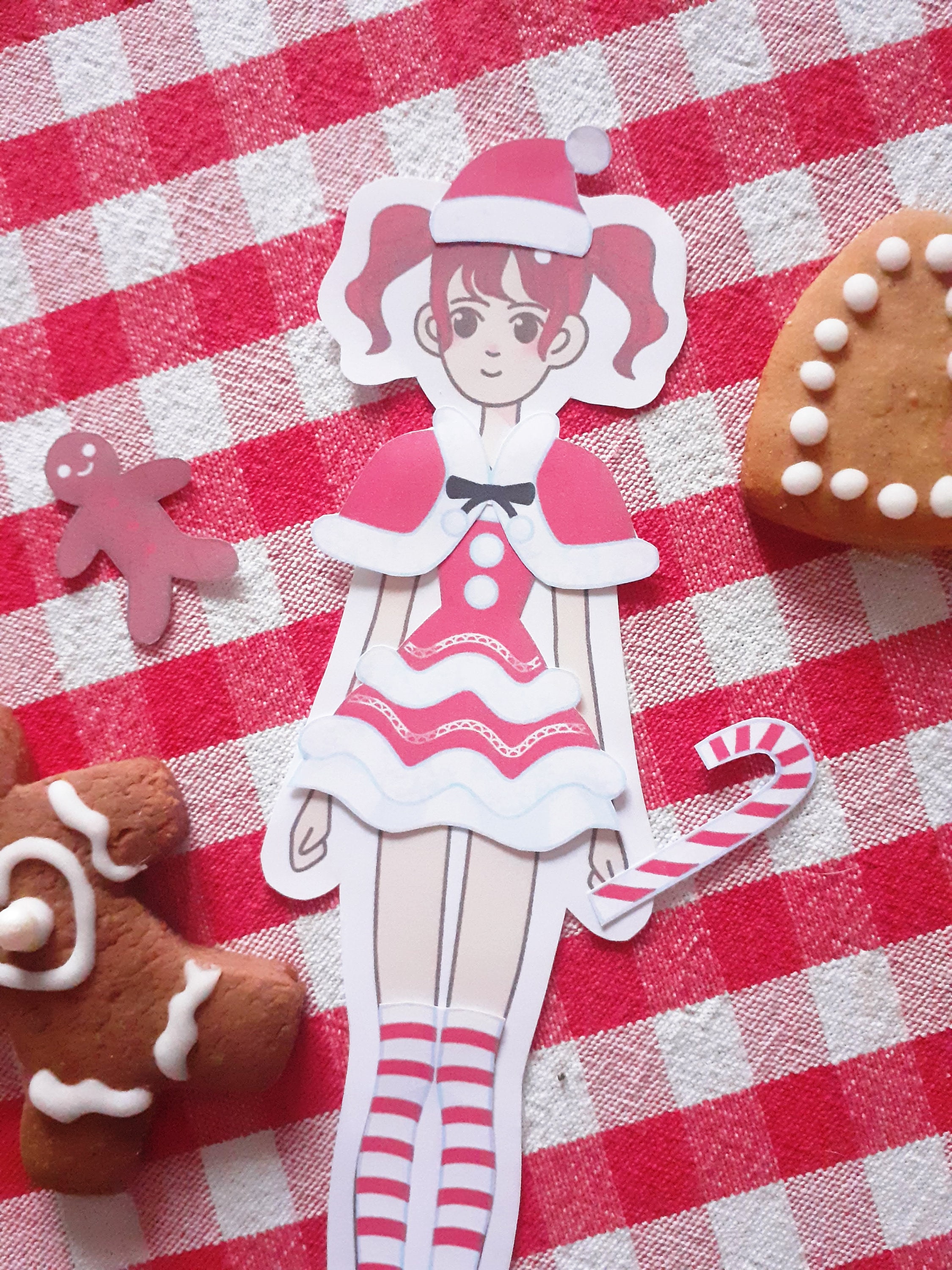 Christmas Printable Dress up Paper Doll Set, Busy Book, Digital ...