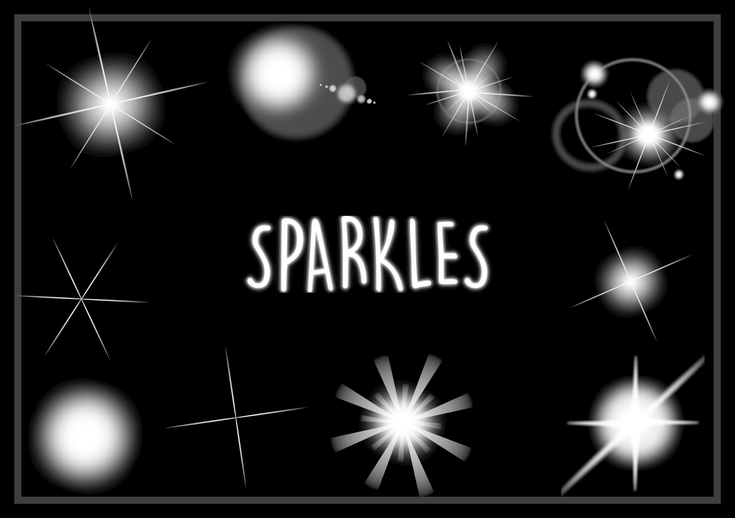 Cute Simple Sparkle Vector Clipart, Cute Stickers, Stars Clipart ...