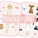 Printable Dress up Paper Doll Set, Cute Coquette Doll, Busy Book ...