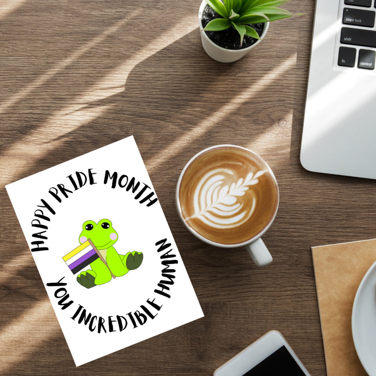 Nonbinary Frog With Enby Pride Flag Happy Pride Month Dowloadable ...