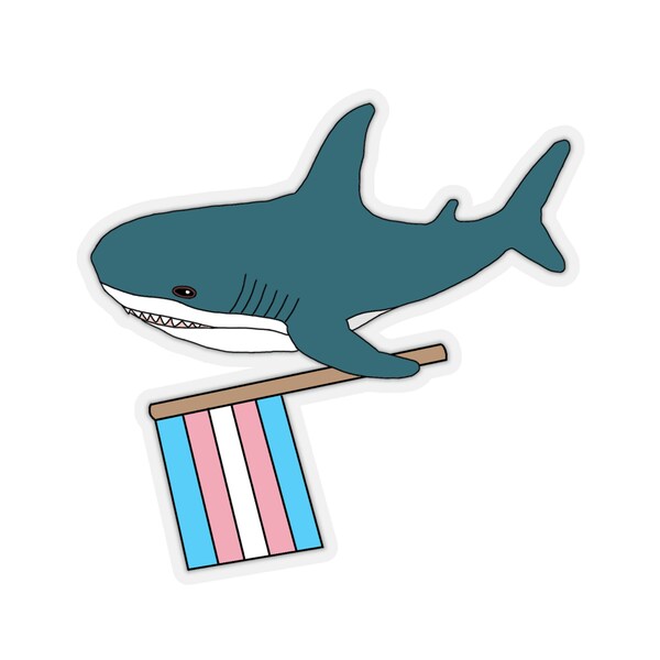 Blahaj Shark Trans - Etsy