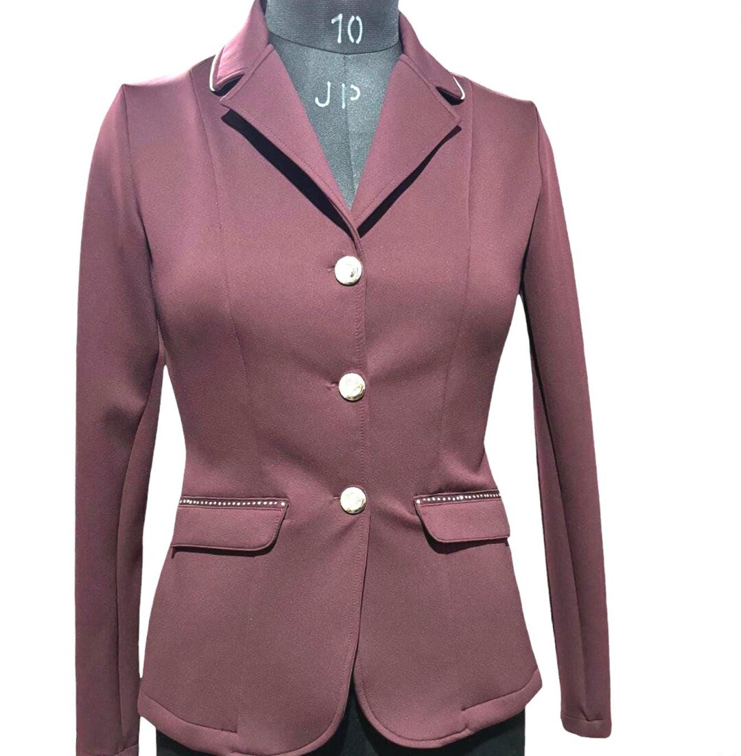 The Timeless Maroon Equestrian Coat Women's, Horsemanship Sophisticated ...