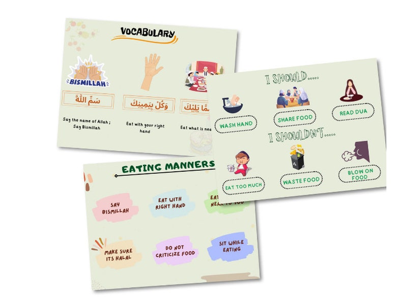Taallam Islamic Etiquette Worksheet Printable Activities - Etsy