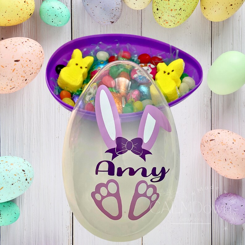 Personalized Jumbo Easter Egg, Personalized Easter Gift, Easter Basket Stuffer, Fillable Easter ...