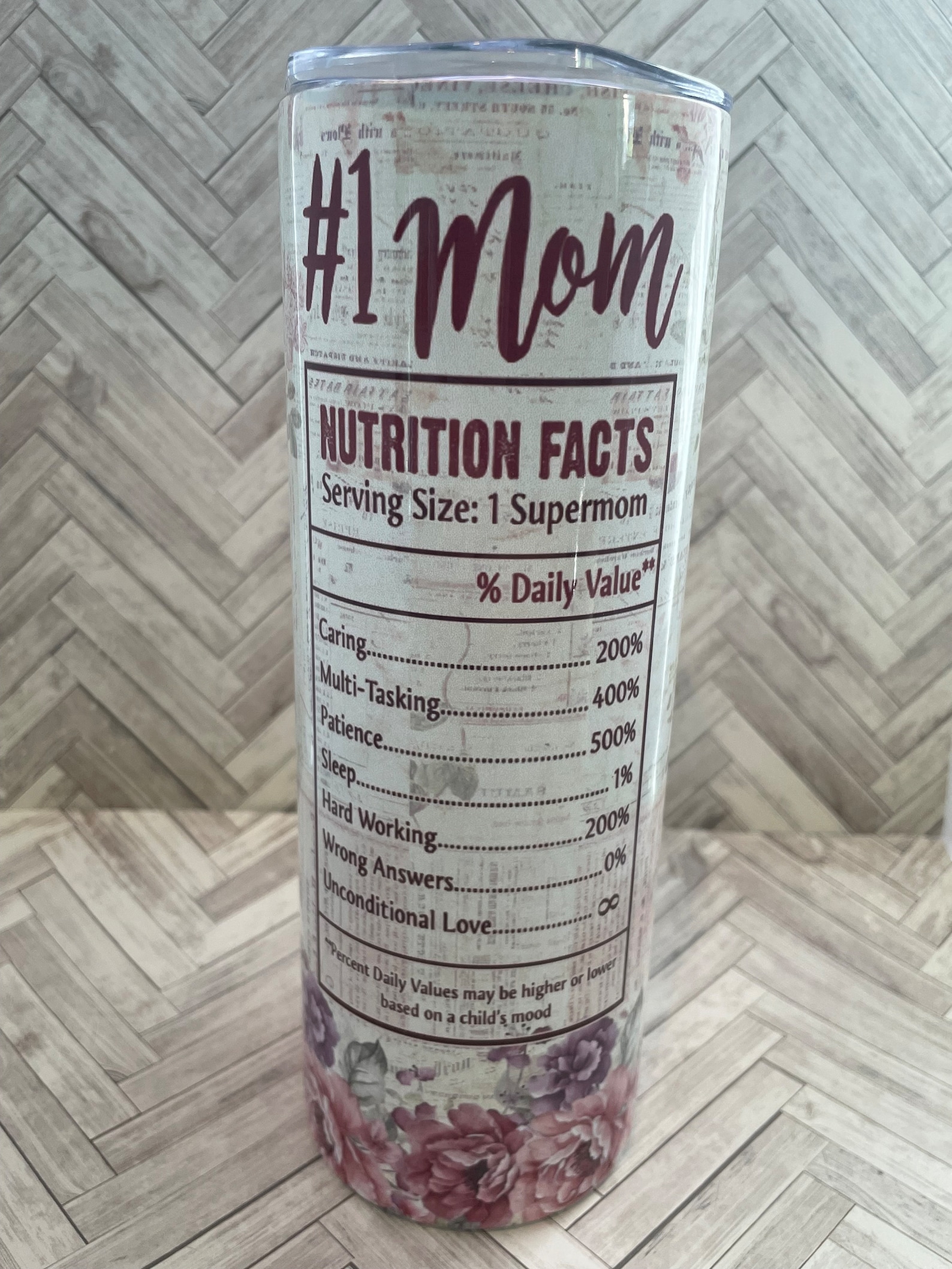 20 Oz Mom Life Nutrition Facts Tumbler - Etsy