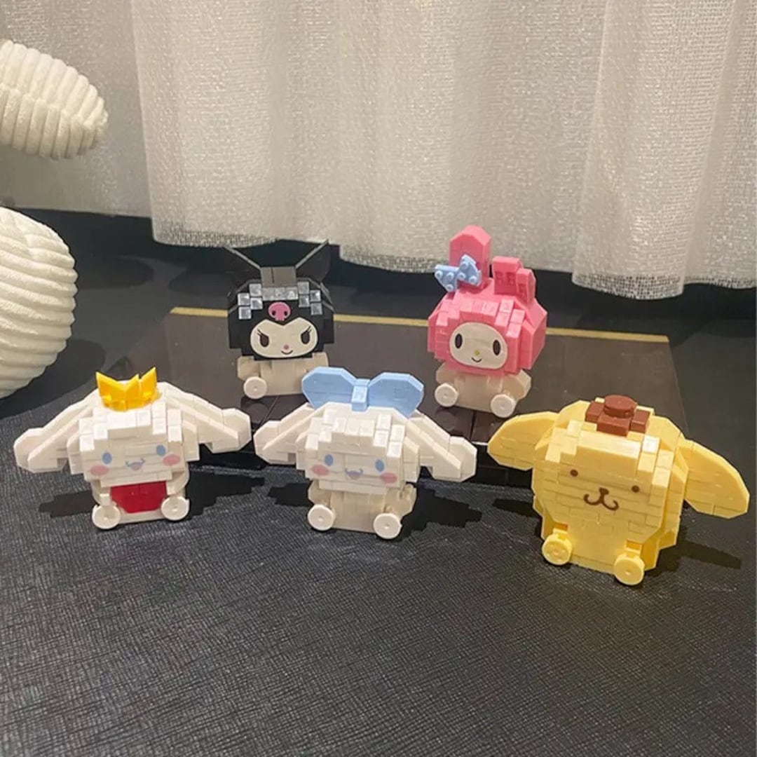 Kawaii Figure Legos Sanrio Anime Hello Kitty Building Blocks - Etsy