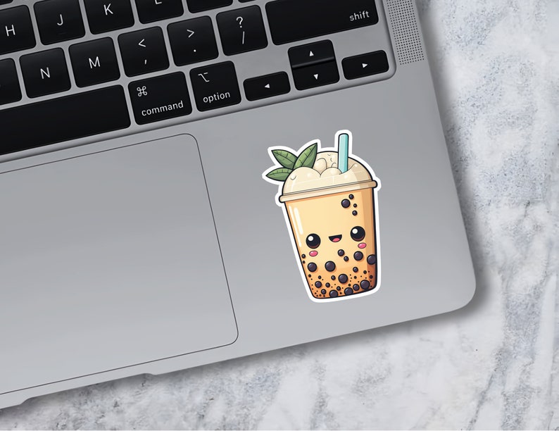 Boba Tea Sticker, Kawaii Bubble Drinks Sticker Sheet Template, Animals ...