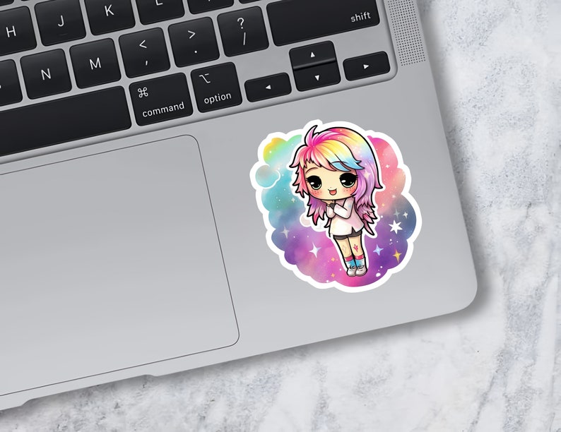 Cute Kawaii Girl Sticker Chibi Sticker Sheet Template - Etsy