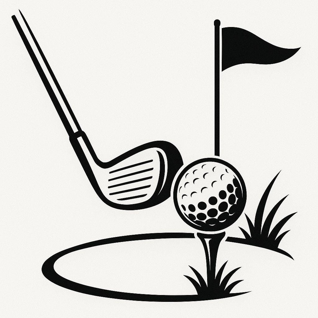 Golf Club & Ball Line Art: Laser Engraving, Cricut (SVG, DXF, PNG) - Etsy