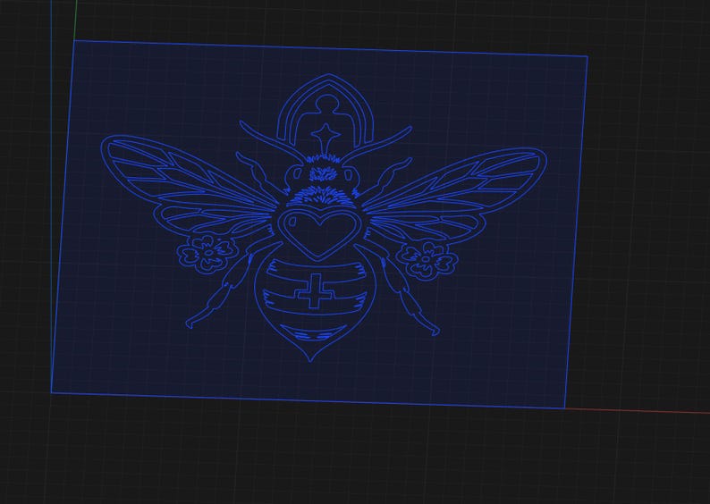 Gothic Bee Line Art: Dark Romantic SVG, DXF, PNG (digital Download) - Etsy