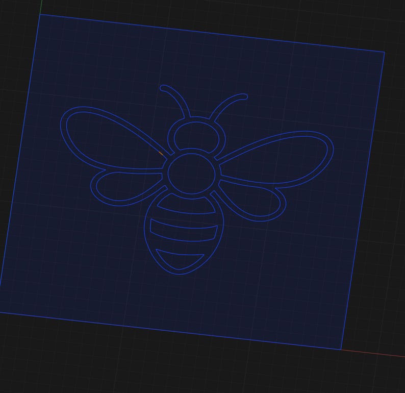 Minimalist Bee Line Art: SVG DXF PNG Files (digital Download) - Etsy