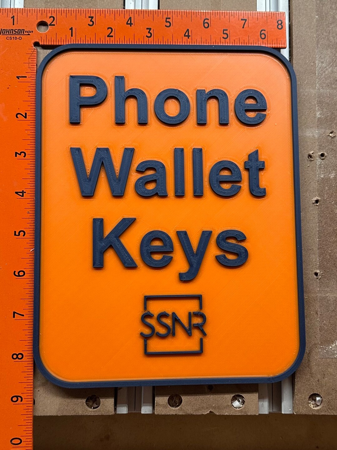 Customized Phone Wallet Keys Reminder Sign, Customized Office Door Sign ...