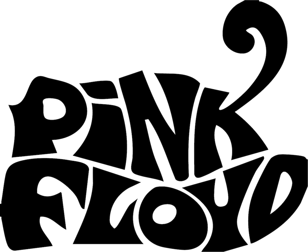 Pink Floyd Psychedelic Logo: Fan Art SVG, DXF, PNG (digital Download ...