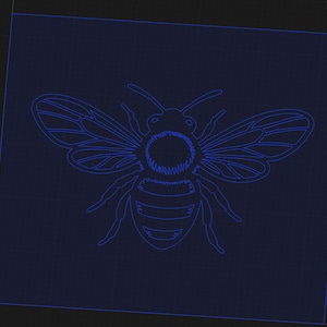Retro Bee Svg – Classic Vintage Bee Line Art for Cricut, CNC, Laser ...