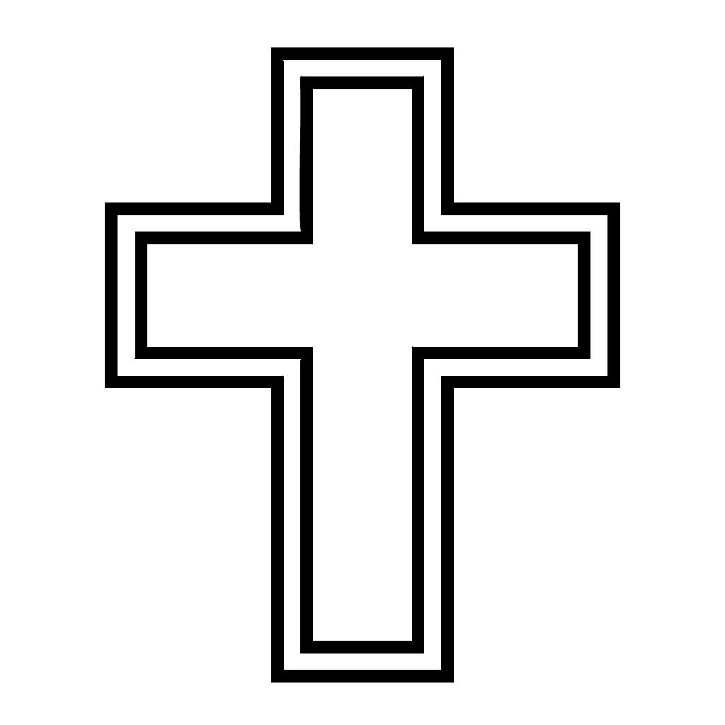 Outline Cross Svg – Bold Double Border Cross Svg for Cricut and Laser ...