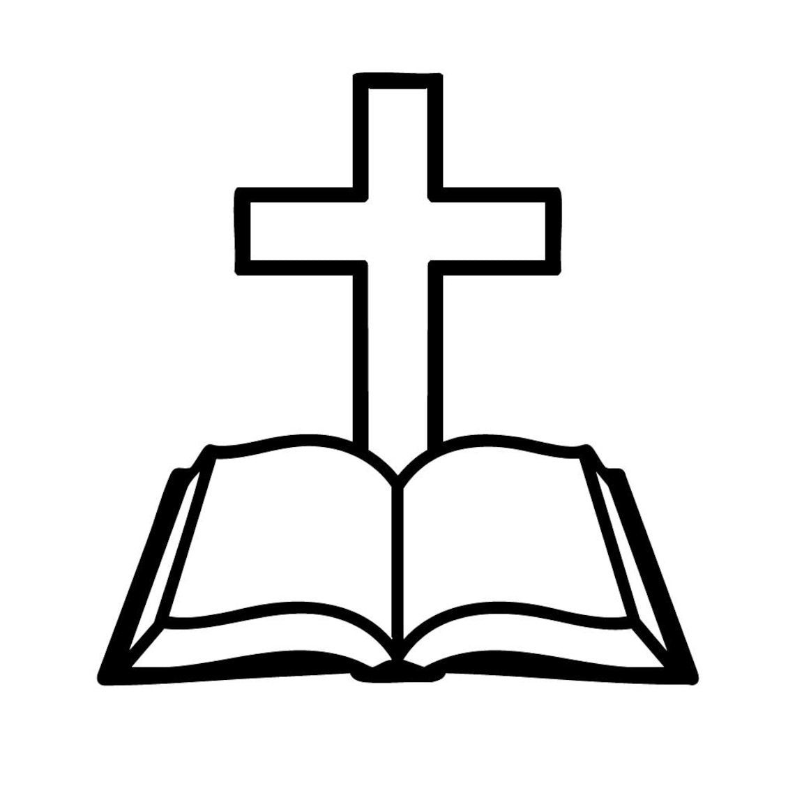 Bold Christian Cross SVG – Minimalist Line Art (digital Download) - Etsy