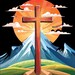 Cross With Mountains for Cricut, SVG, PNG - Etsy
