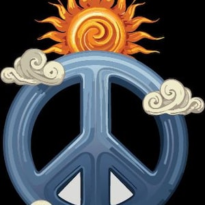Sunny Peace Sign SVG, PNG - Etsy