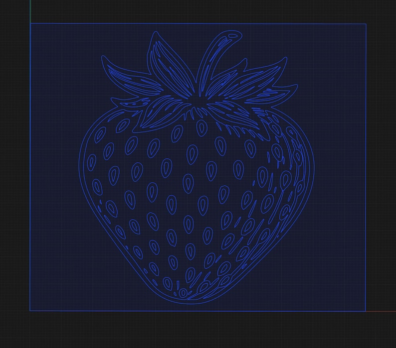 Strawberry Svg – Vintage Fruit Illustration Line Art for Cricut and ...
