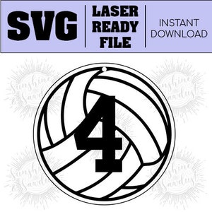 Volleyball Keychain SVG * Digital File * Laser Ready - Etsy
