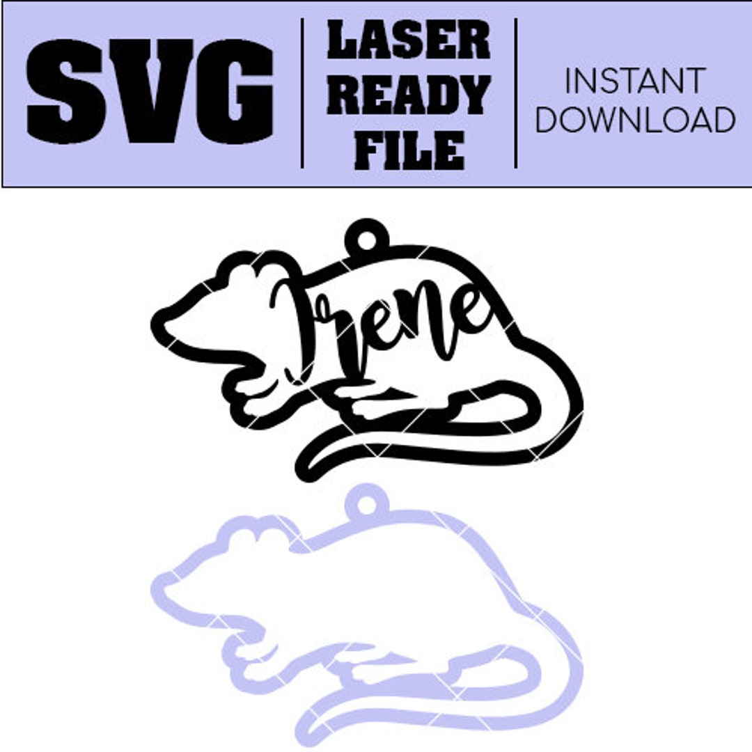 Rat Ornament SVG * Digital File * Laser Ready - Etsy