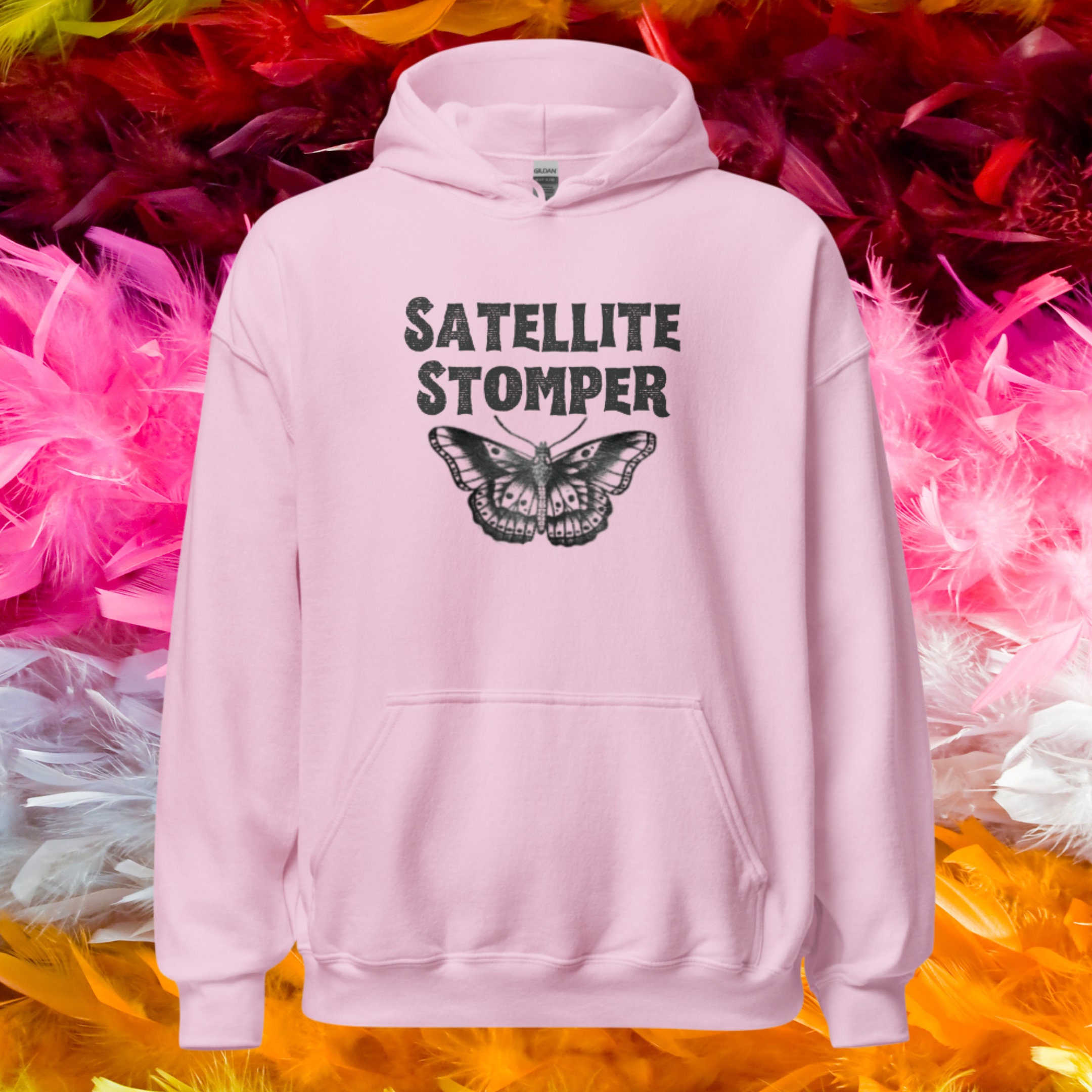 Harry Styles Moth/butterfly Tattoo Unisex Hoodie Hoody Satellite ...