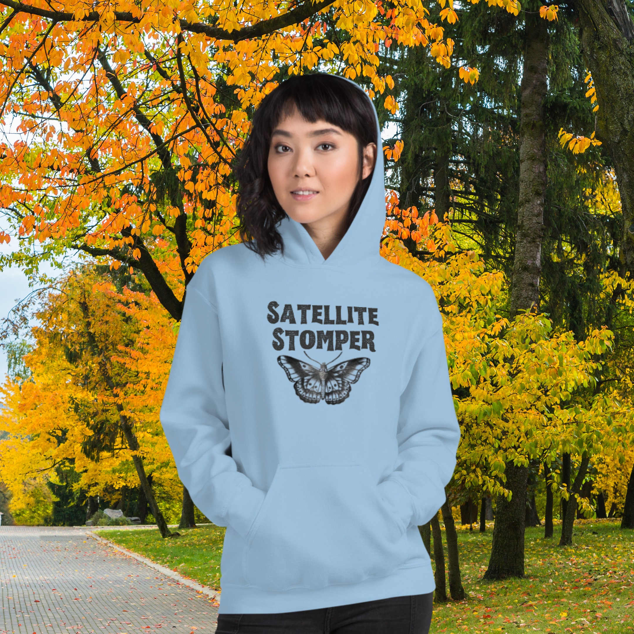 Harry Styles Moth/butterfly Tattoo Unisex Hoodie Hoody Satellite ...