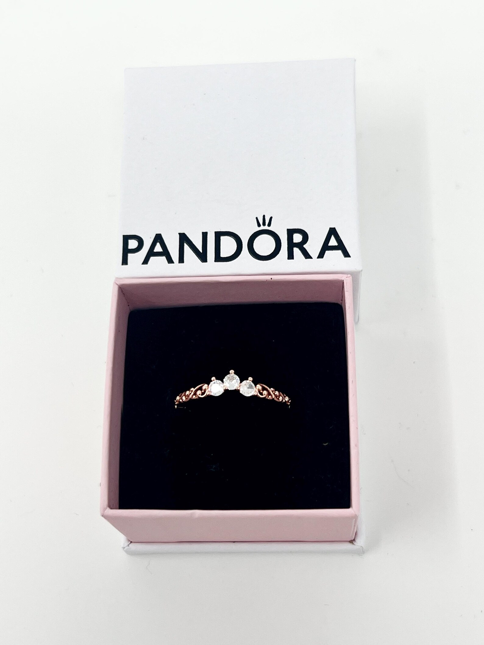 Brand New Pandora Rose Gold Tiara Ring With Box - Etsy