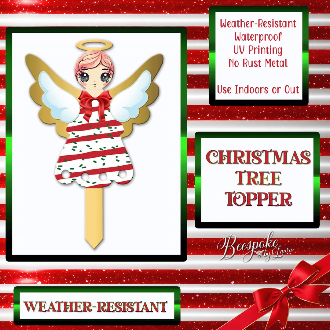 Unique Tree Topper / Snack Cake Tree / Personalized Tree Decor / Yard ...