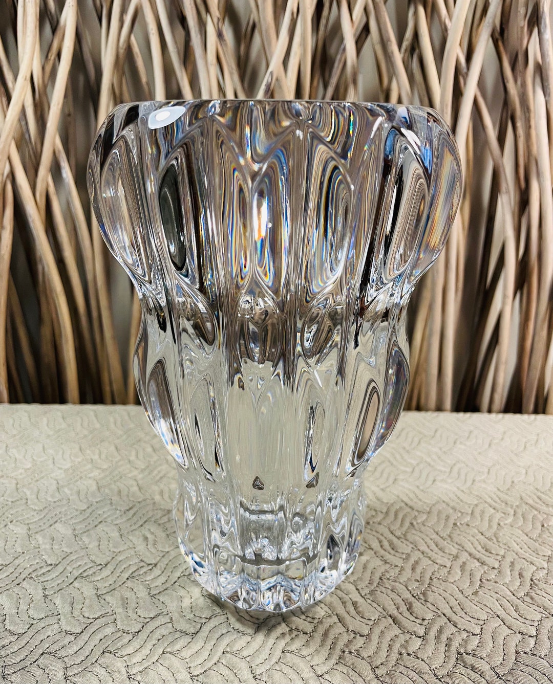 Miller Rogaska Crystal Vase. Samovor Weighs 5 Lbs and is 8 Tall. Made ...