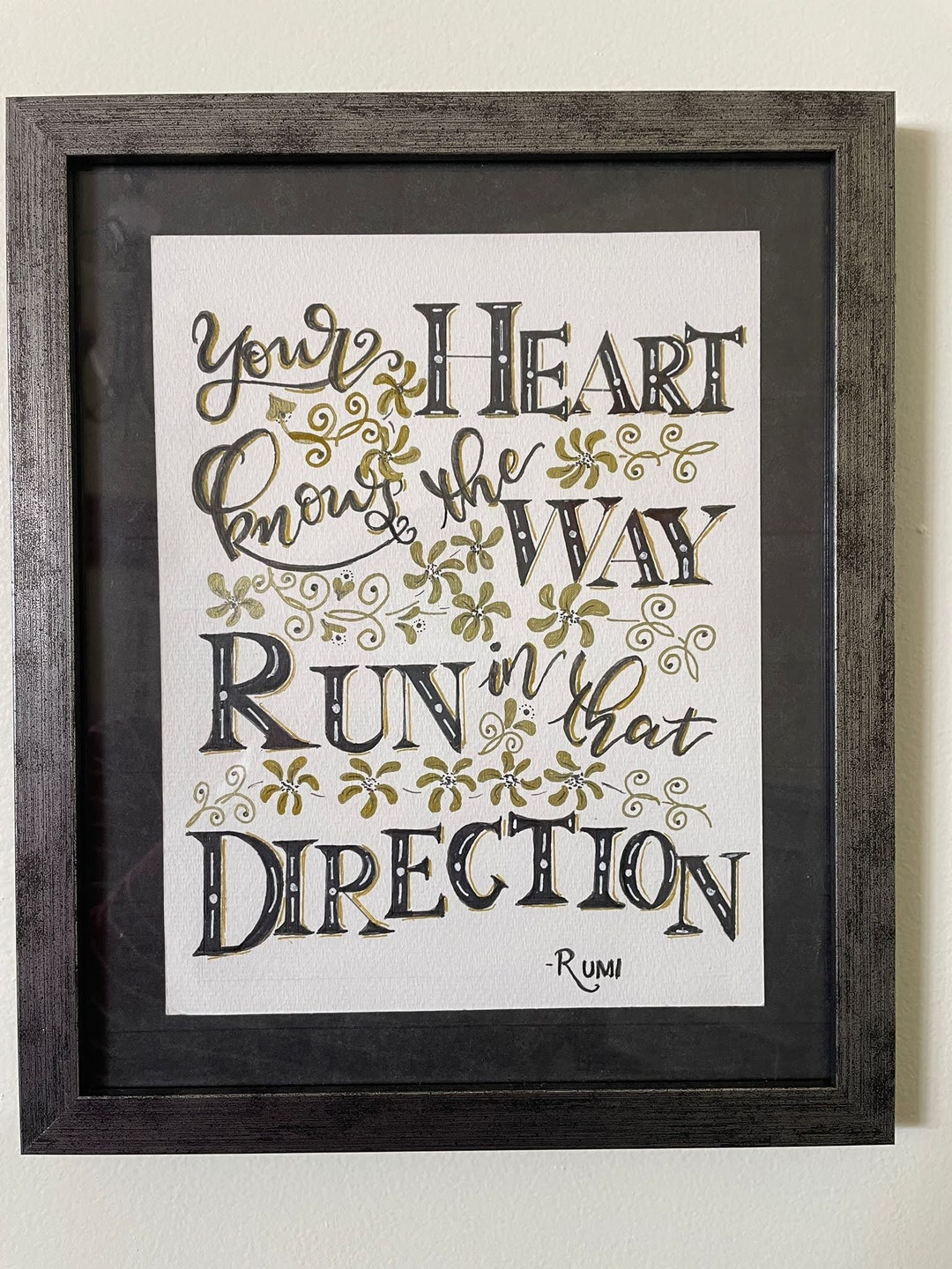 Hand Lettered and Calligraphed Quotes. Unique Gift for Birthday, Best ...