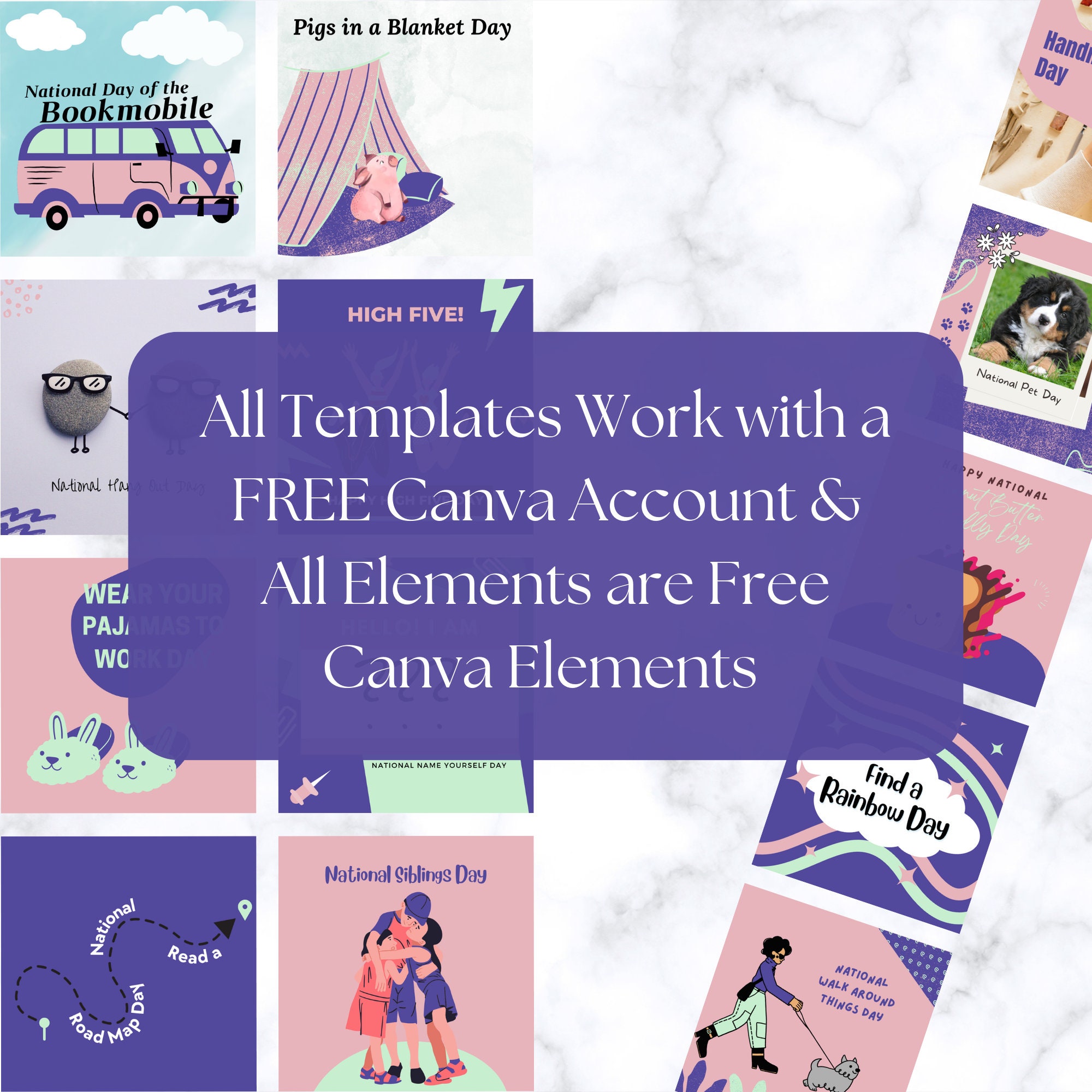 30 Canva Templates for Authors | Unofficial April Holidays | Writers ...