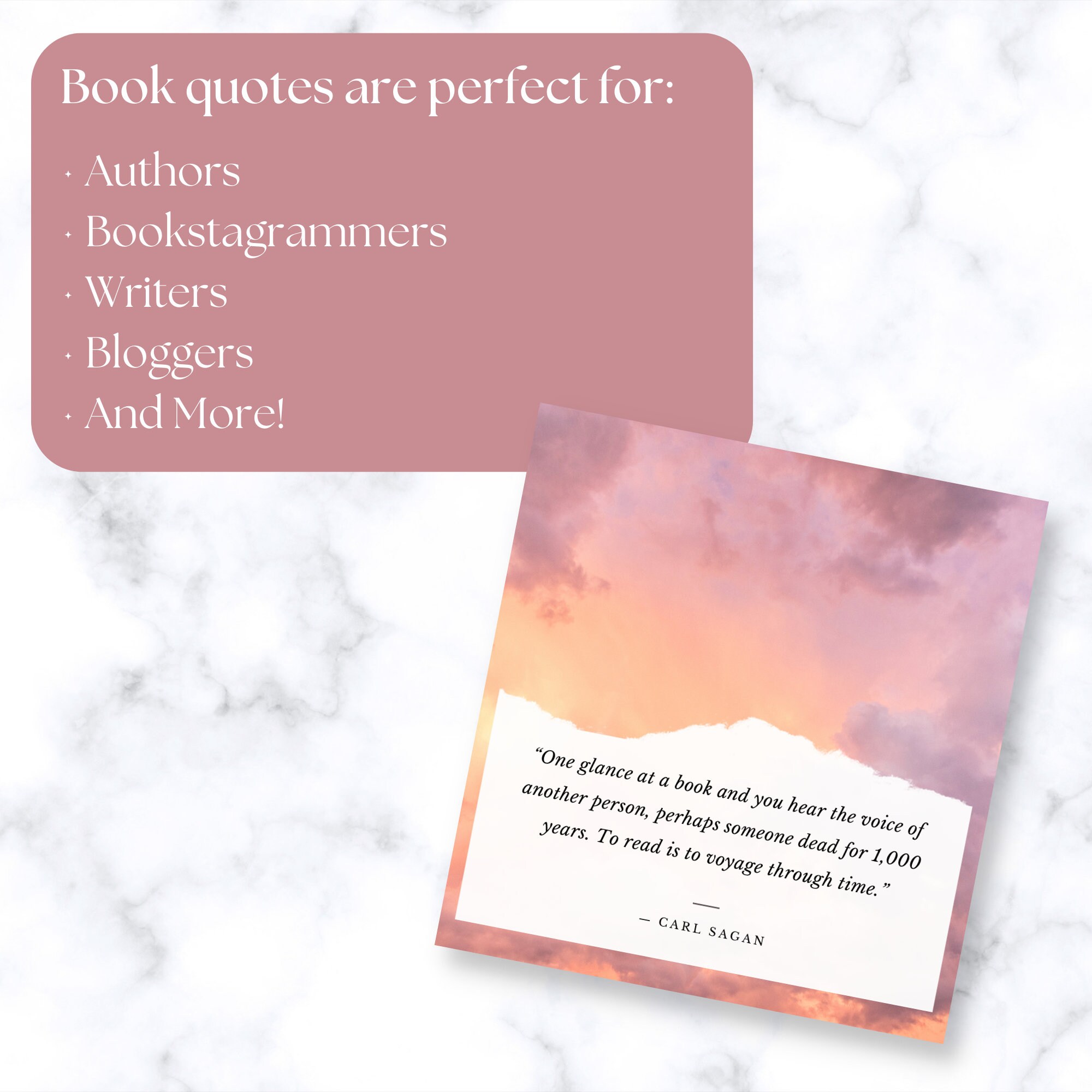 And 100 More Book Quotes Canva Templates Authors Writers Bookstagram ...
