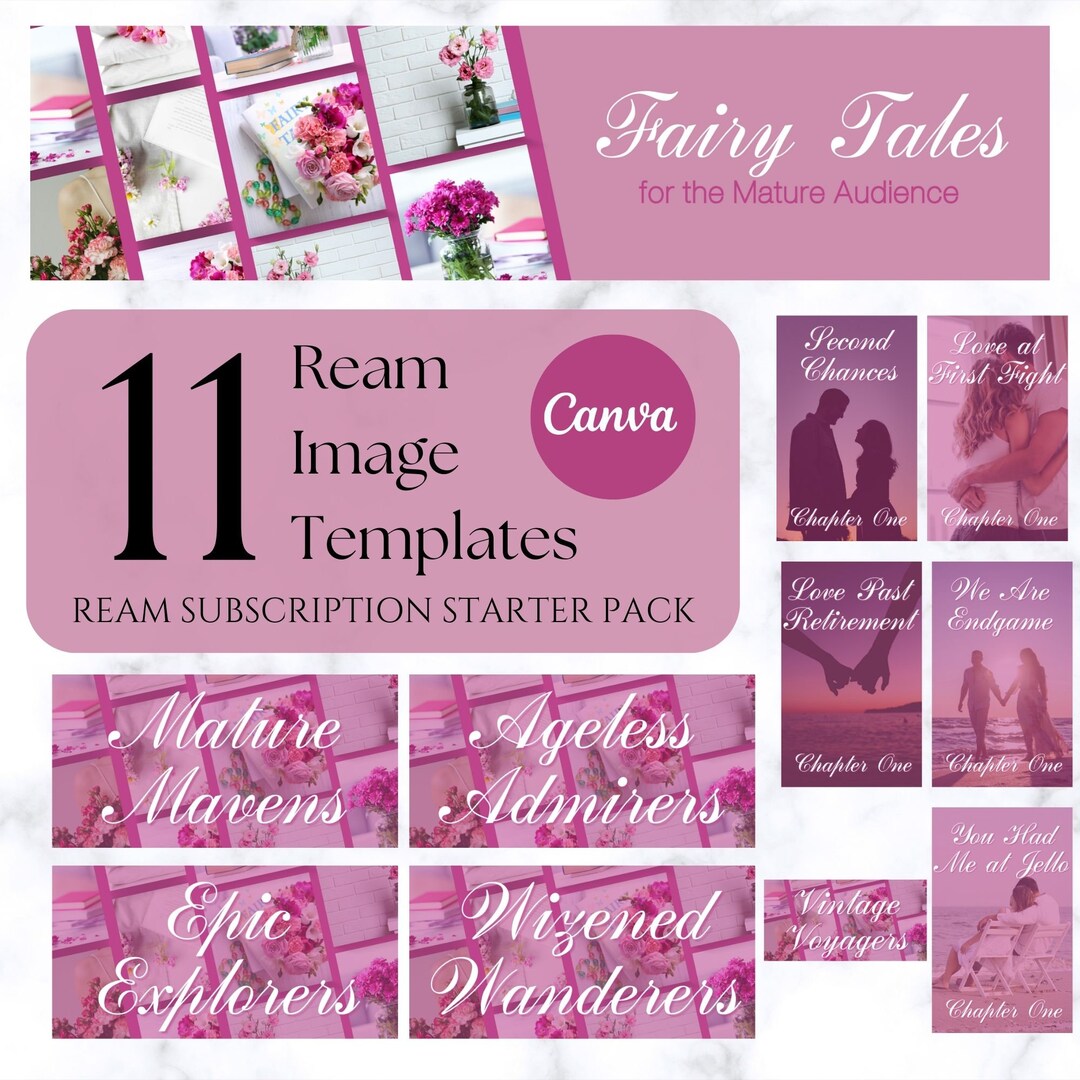 11 Fairy Tales for the Mature Audience Ream Canva Templates for Authors ...