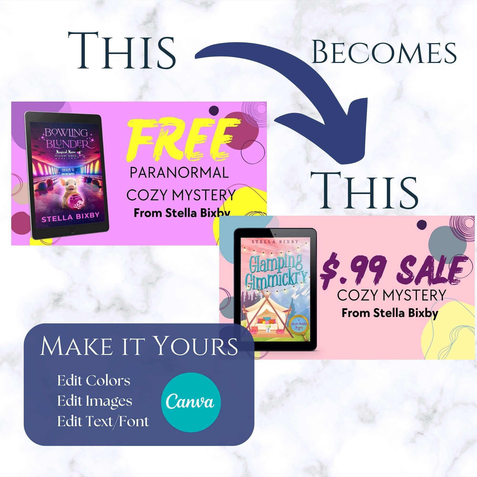 15 Canva Book Mockup Promo Templates for Authors | Writers ...