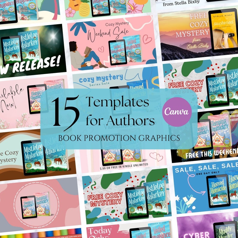 15 Canva Book Mockup Promo Templates for Authors | Writers ...