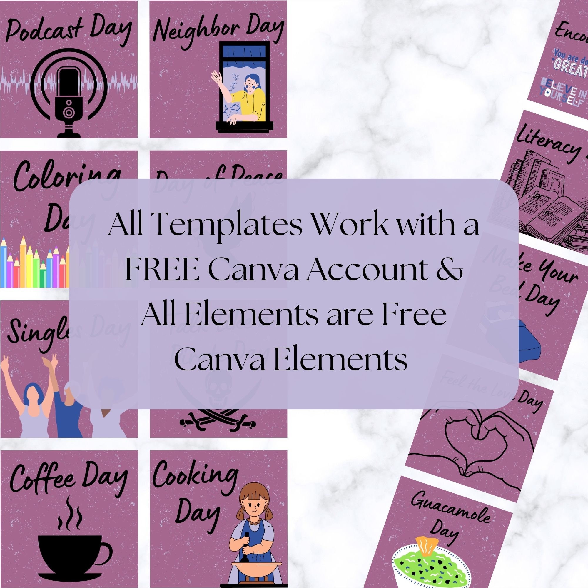 30 Canva Templates for Authors Unofficial September Holidays Writers ...