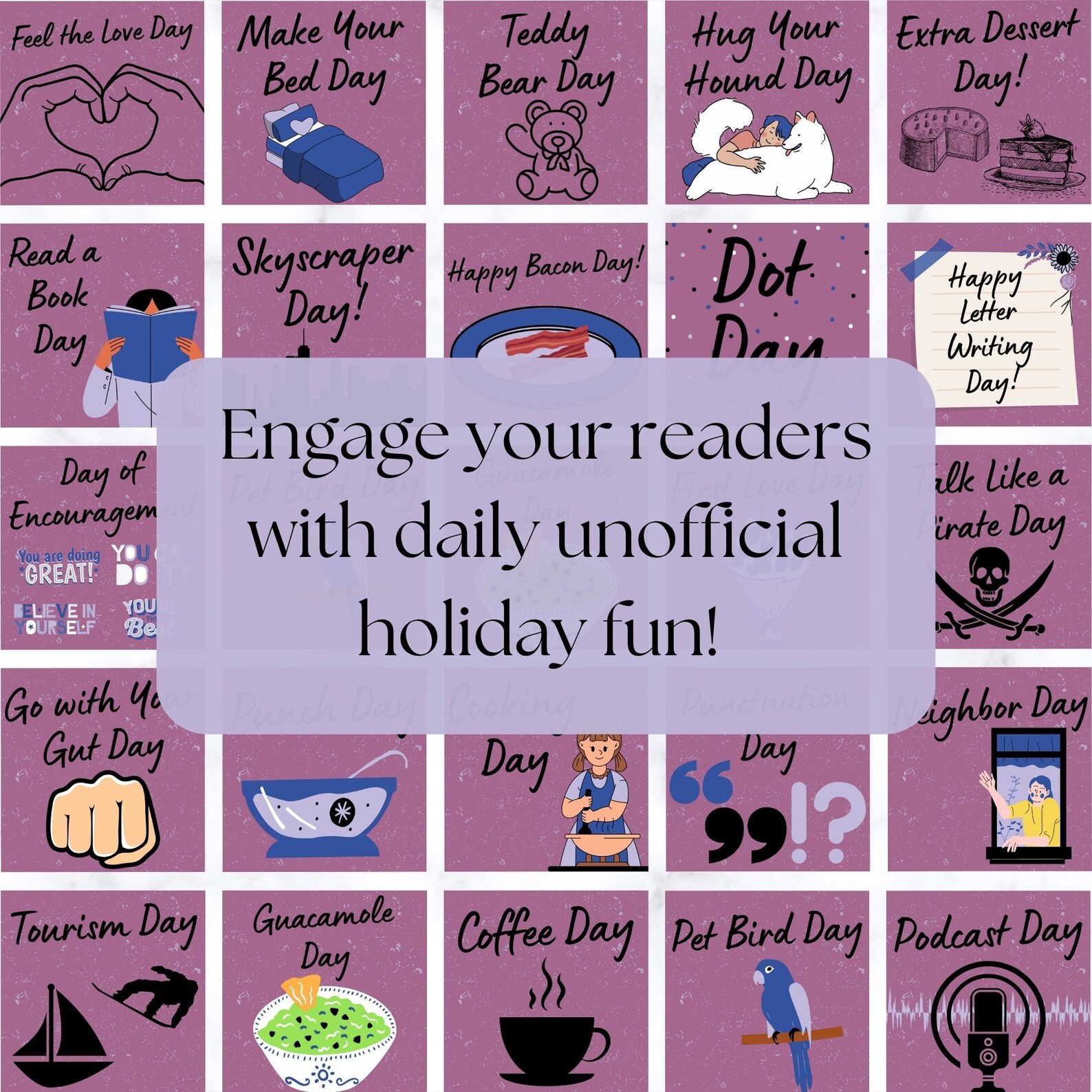 30 Canva Templates for Authors | Unofficial September Holidays ...