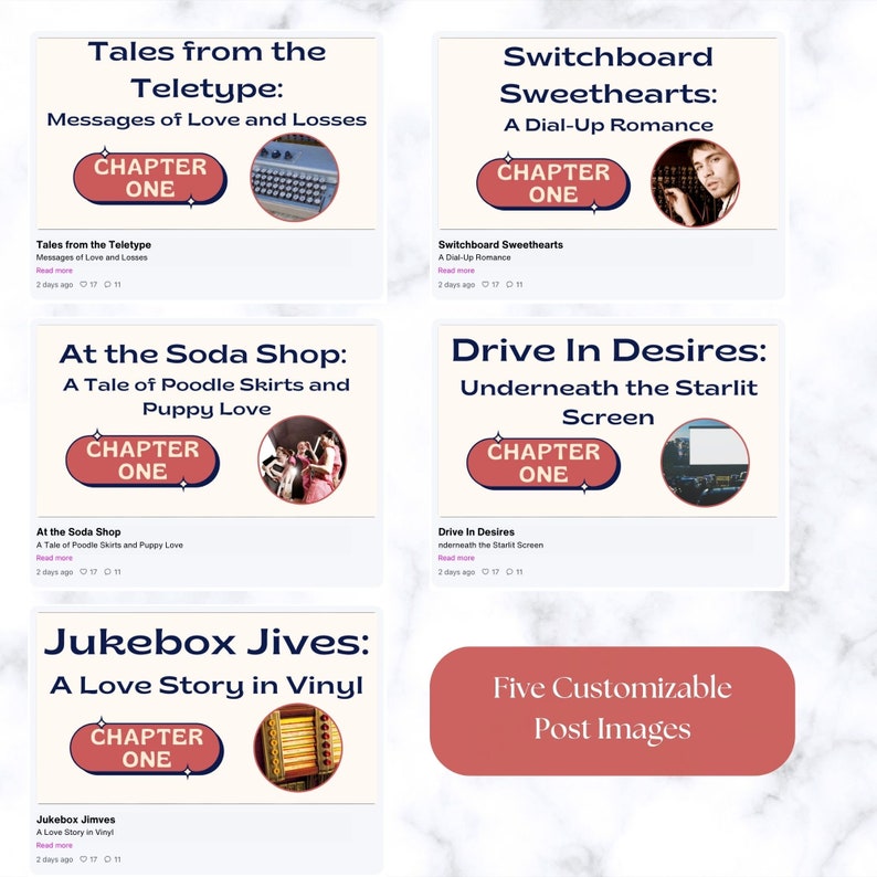 11 Retro Patreon Canva Templates for Authors | Writers | Creators ...