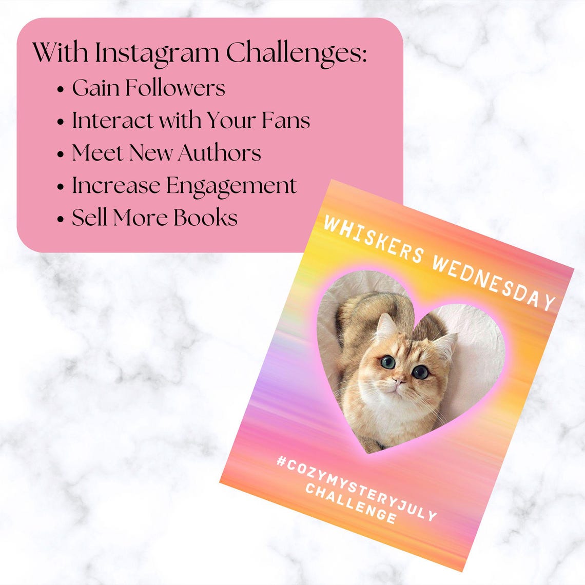 31 July IG Challenge Canva Templates for Cozy Mystery Authors | Writers ...