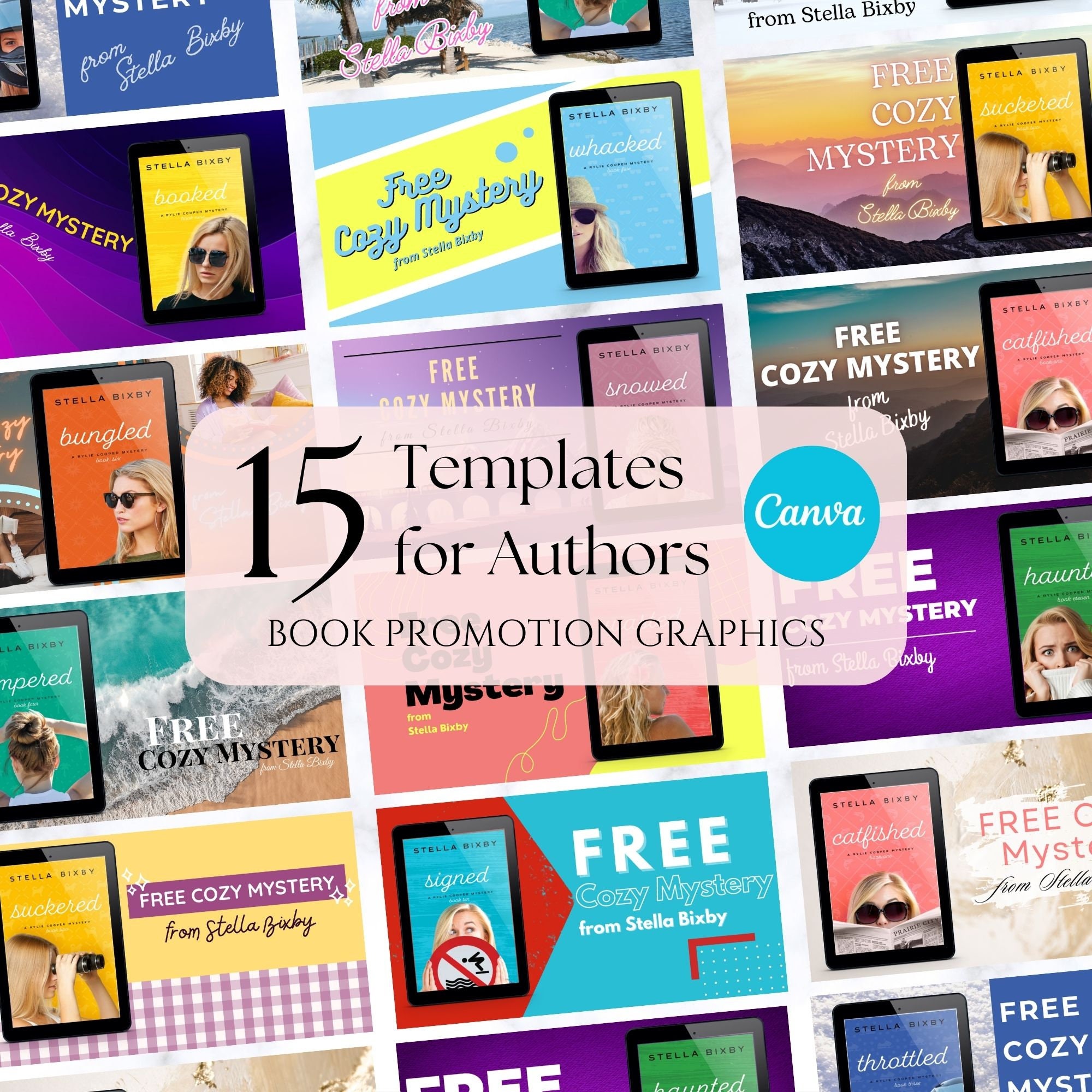 15 Canva Book Mockup Promo Templates for Authors | Writers ...